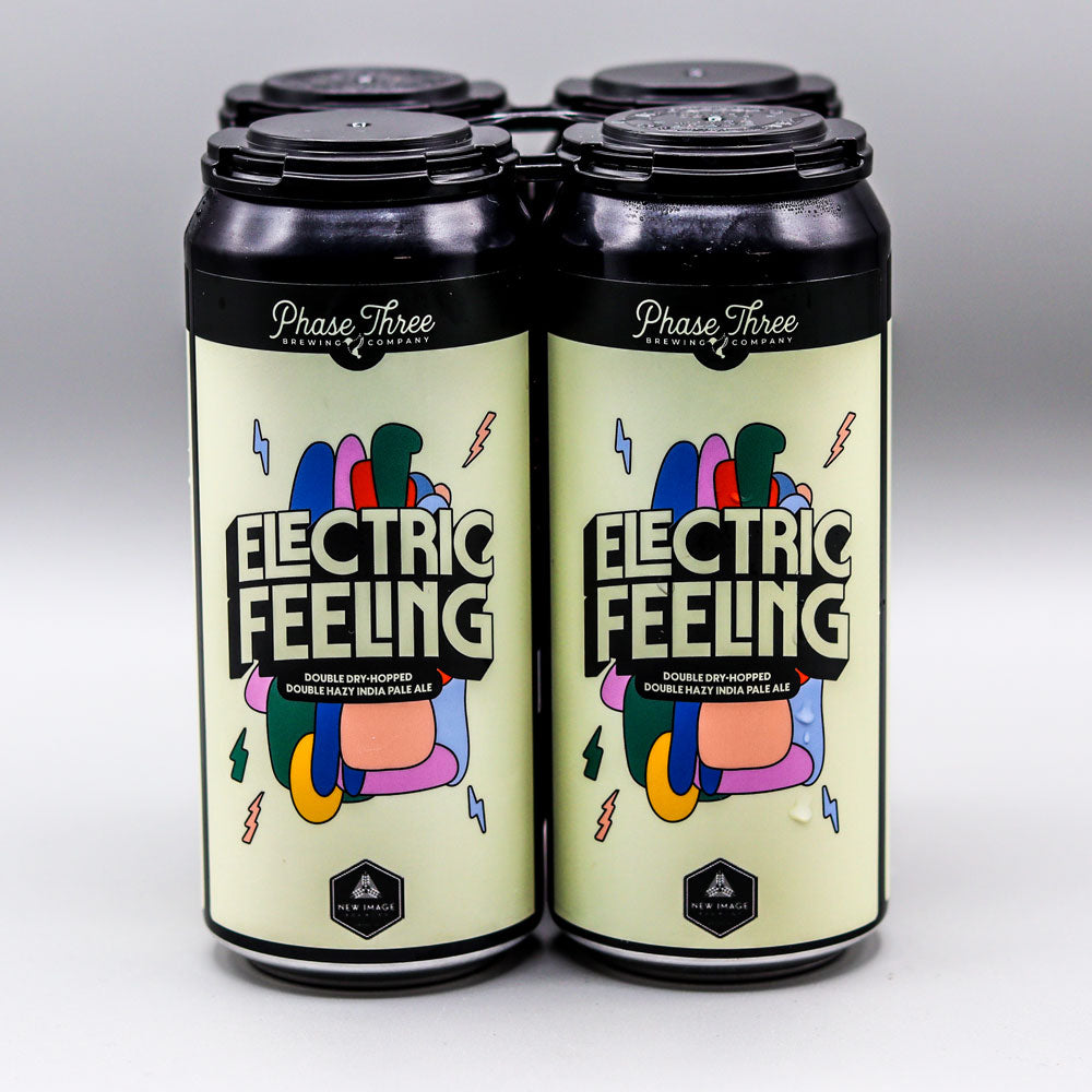 Phase Three Electric Feeling DDH Hazy DIPA 16 FL. OZ. 4PK Cans
