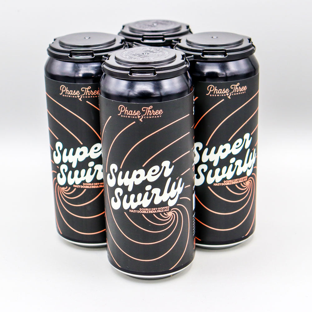 Phase Three Super Swirly DDH Hazy DIPA 16 FL. OZ. 4PK Cans