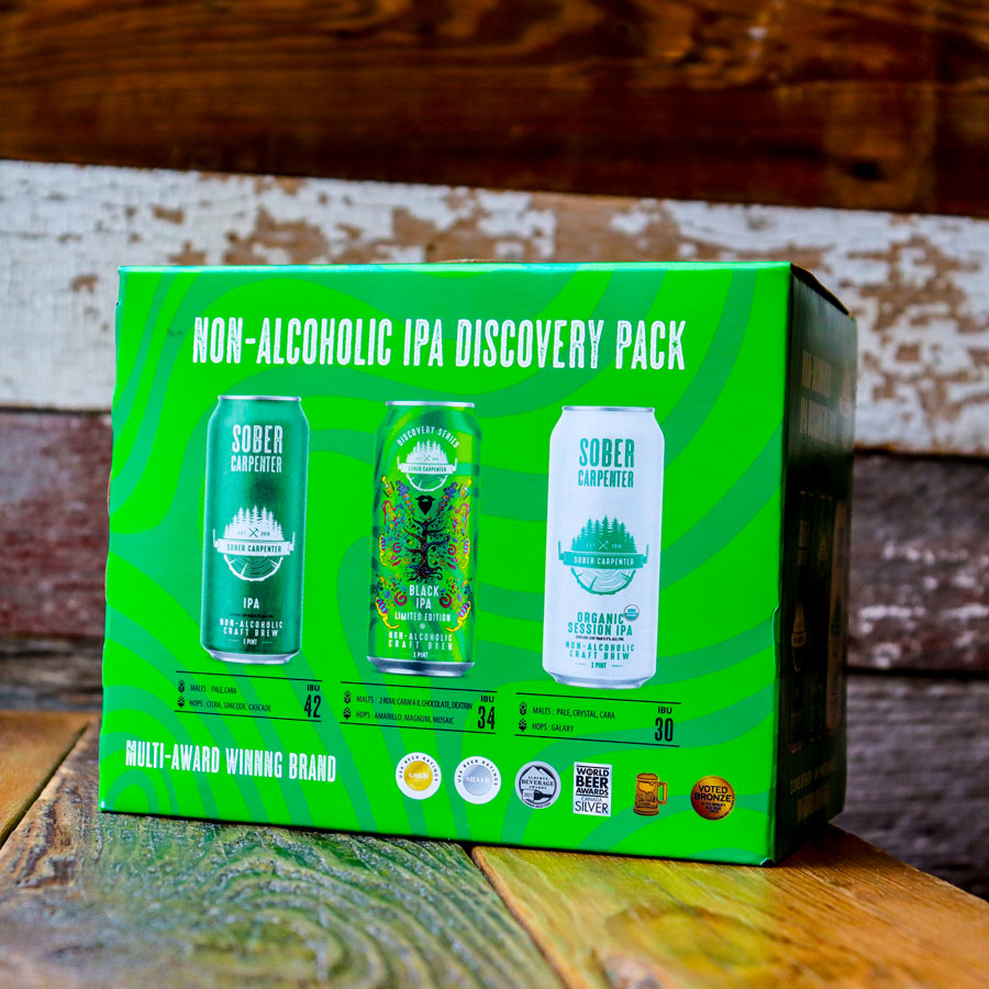 Sober Carpenter Non-Alcoholic Discovery Pack 16FL. OZ. 6PK Cans