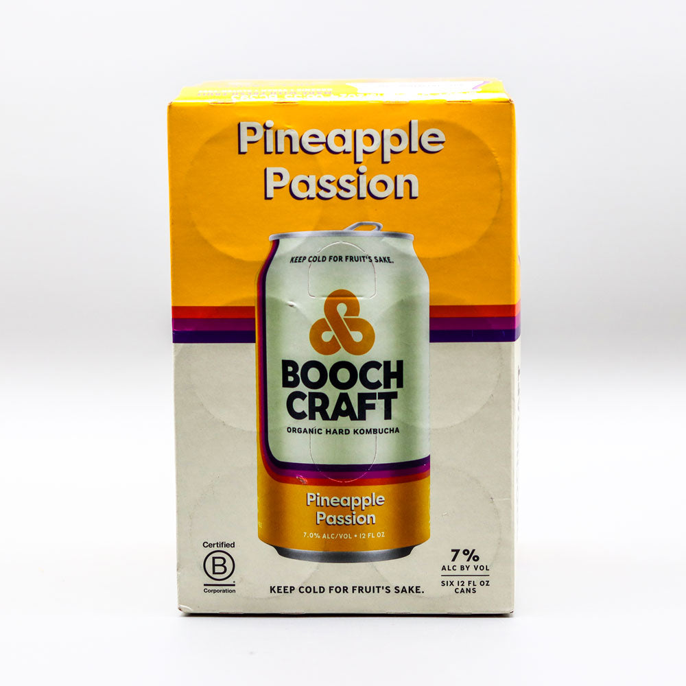 Boochcraft Hard Kombucha Pineapple Passion 12 FL. OZ. 6PK Cans