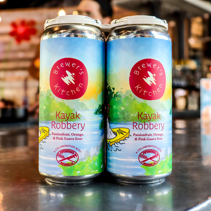 Brewer's Kitchen Pipeworks Kayak Robbery Passionfruit, Orange, Pink Gu