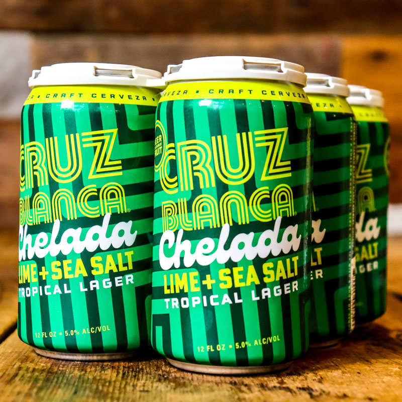 Cruz Blanca Chelada Tropical Lager 12 FL. OZ. 6PK Cans