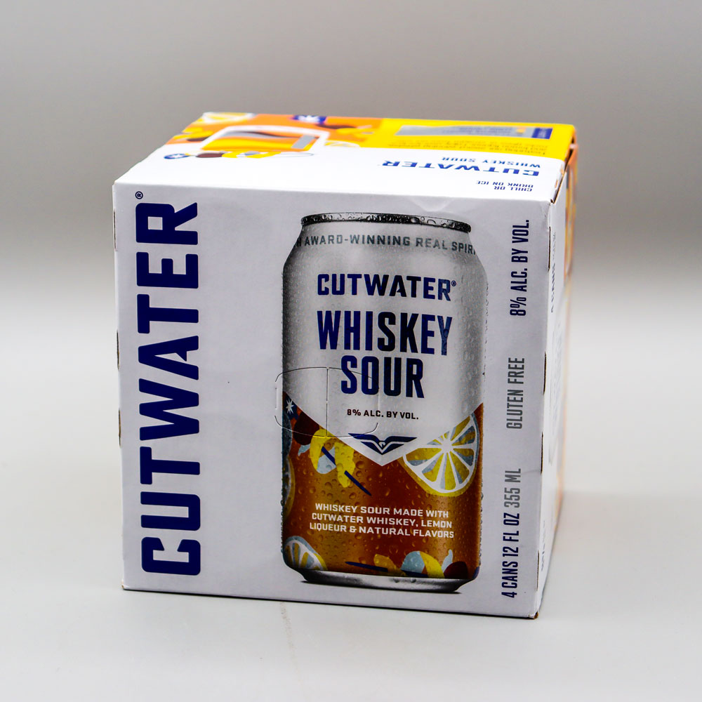 Cutwater RTD Cocktail Whiskey Sour 12 FL. OZ. 4PK Cans