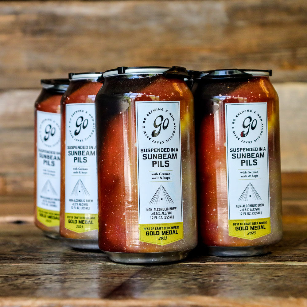 Go Brewing Non Alcoholic Sunbeam Pils 12 FL. OZ. 6PK Cans