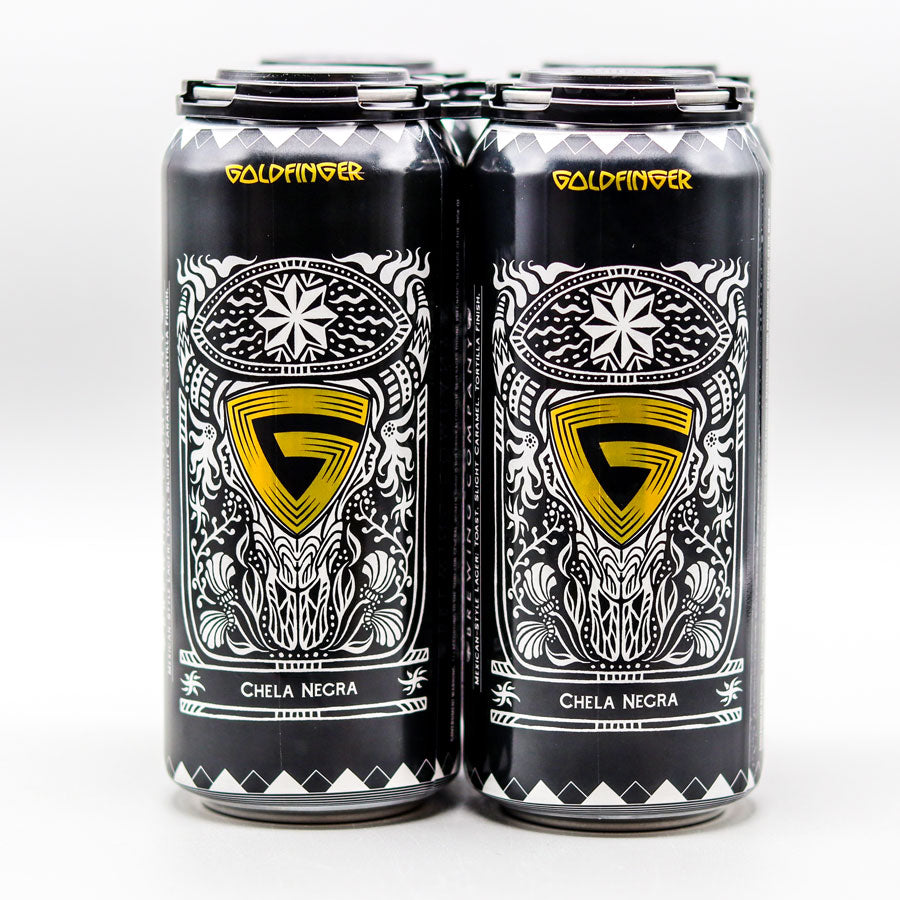 Goldfinger Chela Negra Mexican-Style Lager 16 FL. OZ. 4PK Cans