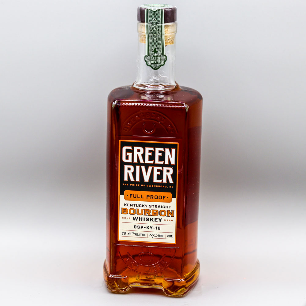 Green River Full Proof Bourbon Whiskey 750ml.