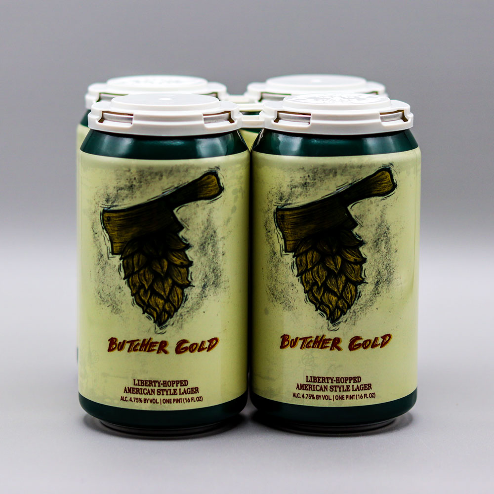 Hop Butcher Butcher Gold American Style Lager 12 FL. OZ. 4PK Cans