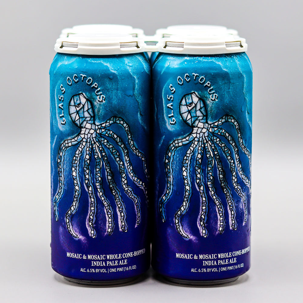 Hop Butcher Glass Octopus Whole Cone Hopped IPA 16 FL. OZ. 4PK Cans