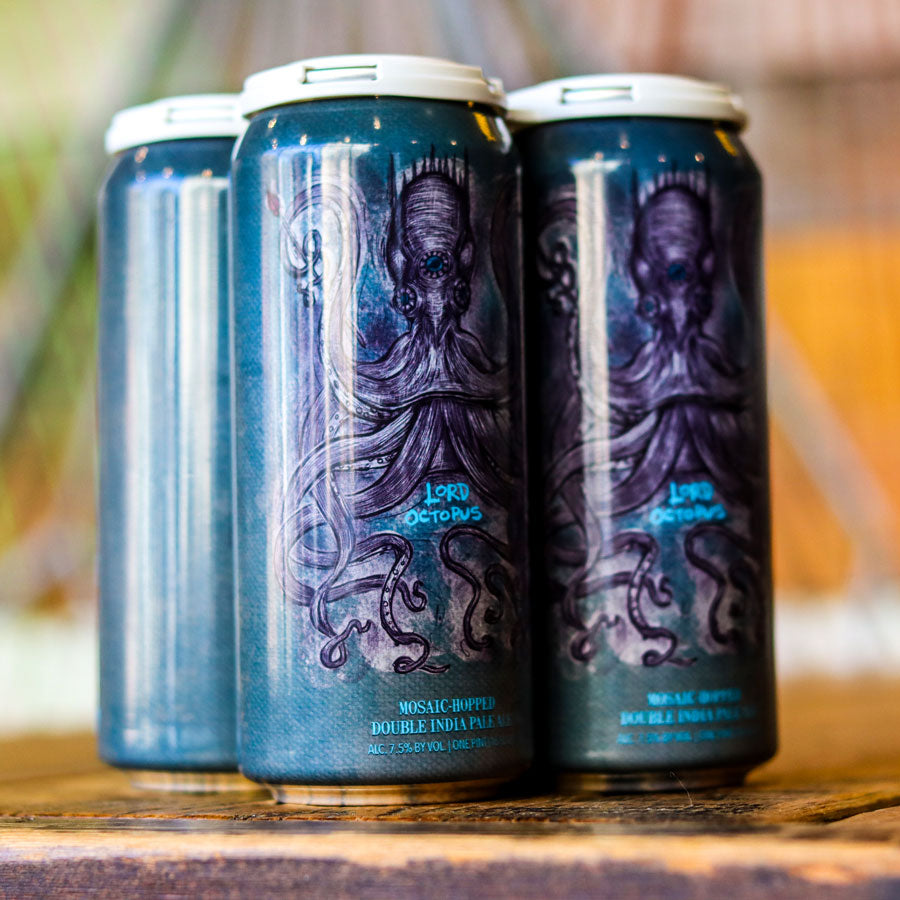 Hop Butcher Lord Octopus Mosaic-Hopped DIPA 16 FL. OZ. 4PK Cans