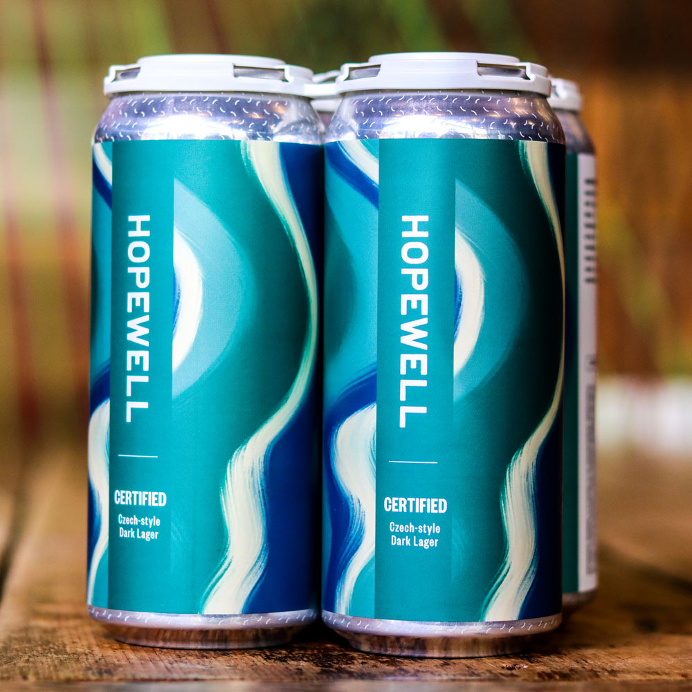 Hopewell Certified Czech Dark Lager 16 FL. OZ. 4PK Cans