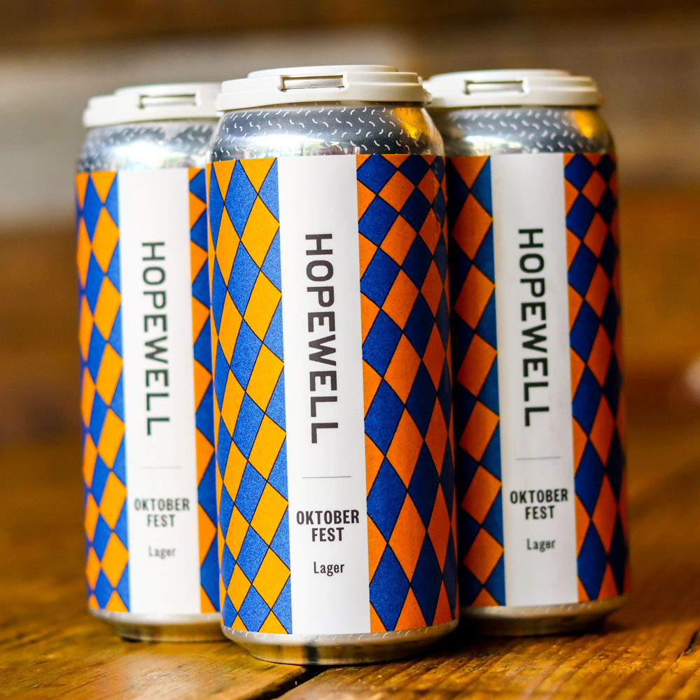Hopewell Oktoberfest Lager 16 FL. OZ. 4PK Cans
