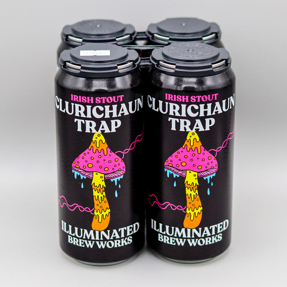Illuminated Clurichaun Trap Irish Stout 16 FL. OZ. 4PK Cans