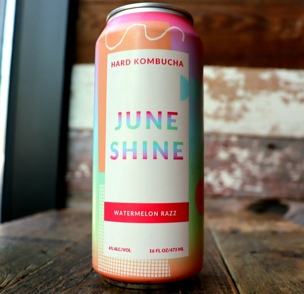 June Shine Hard Kombucha Watermelon Razz 16 FL. OZ. Can
