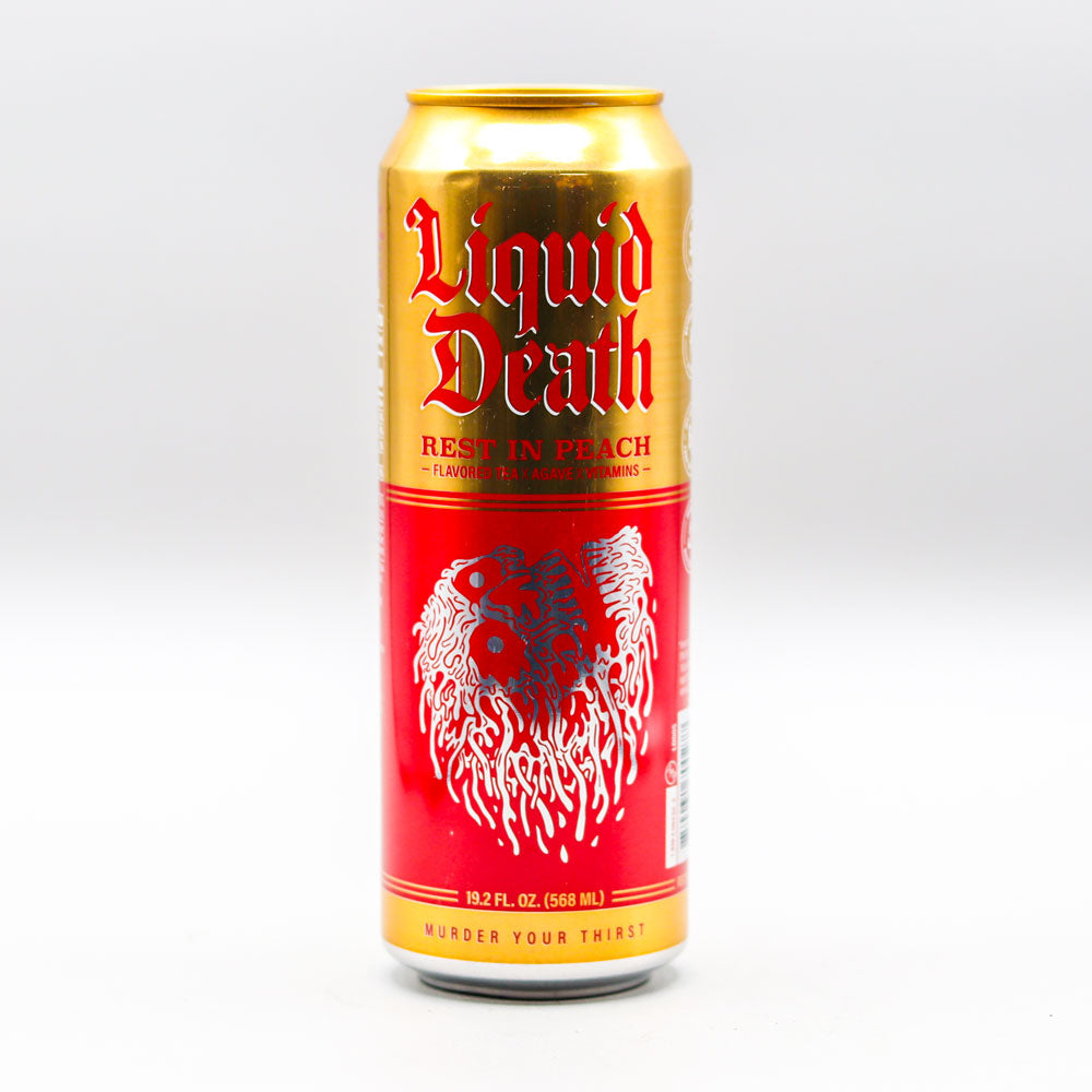 Liquid Death Rest in Peach 19.2 FL. OZ. Can