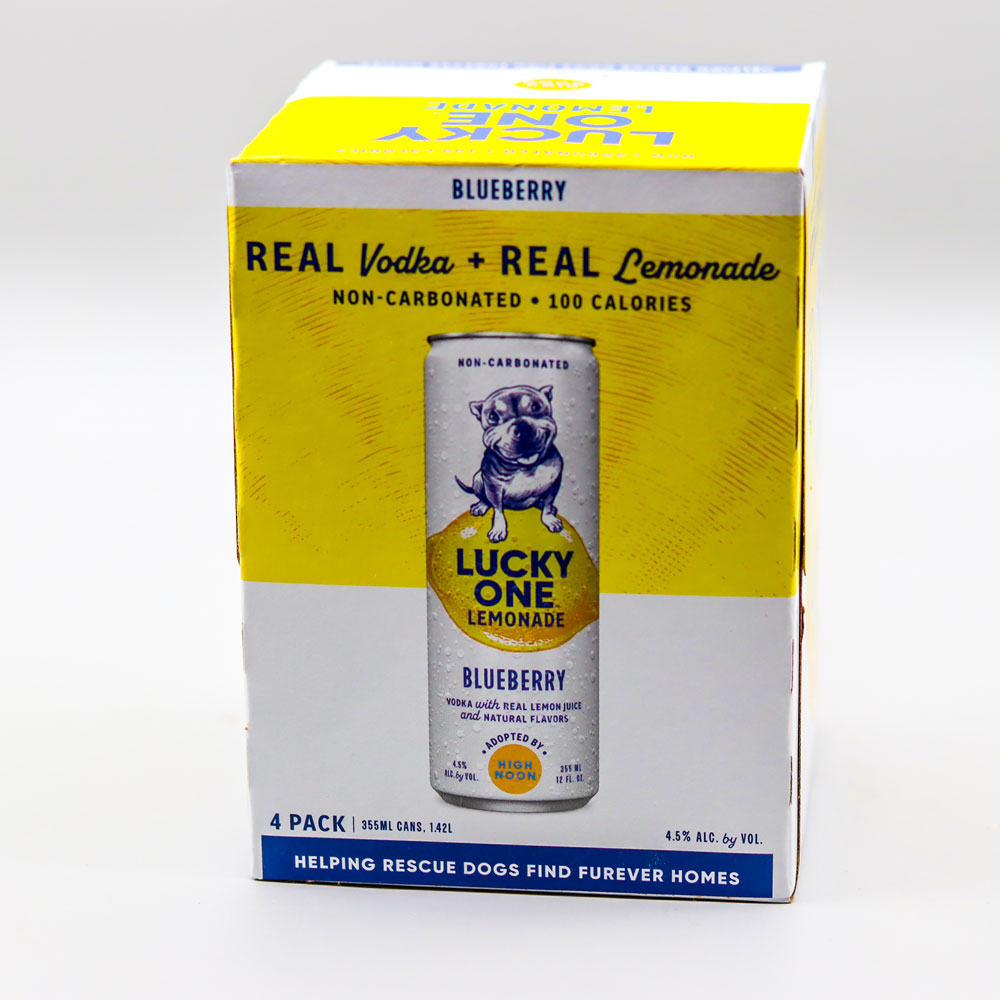 Lucky One Hard Lemonade Blueberry RTD Cocktail 355ml. 4PK Cans