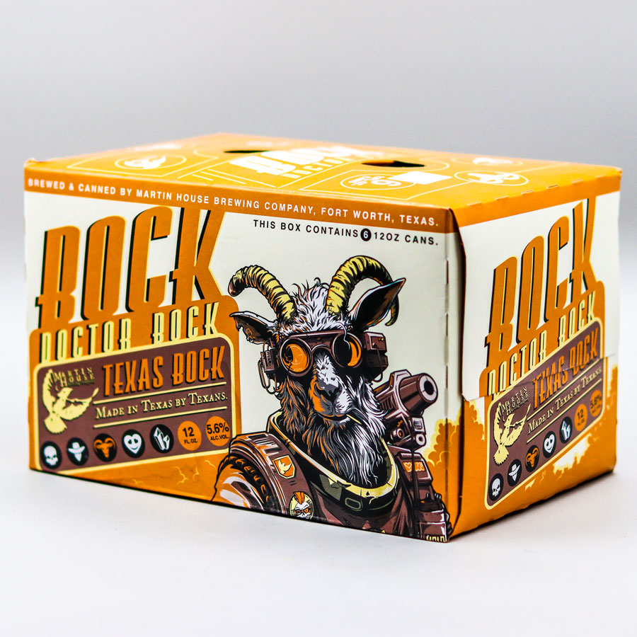 Martin House Doctor Bock Texas Bock 12 FL. OZ. 6PK Cans
