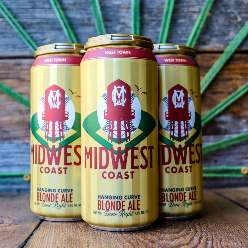 Midwest Coast Hanging Curve Blonde Ale 16 FL. OZ. 4PK Cans