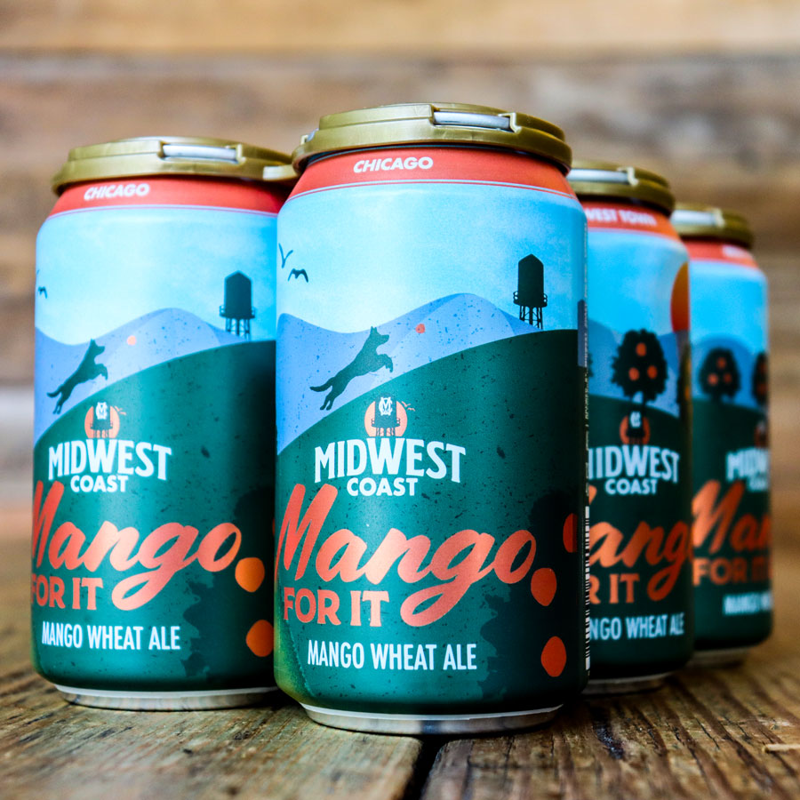 Midwest Coast ManGo For It Mango Wheat Ale 12 FL. OZ. 6PK Cans