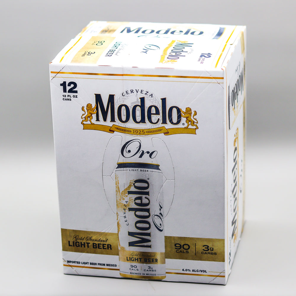 Modelo Oro Light Beer 12 FL. OZ. 12PK Cans