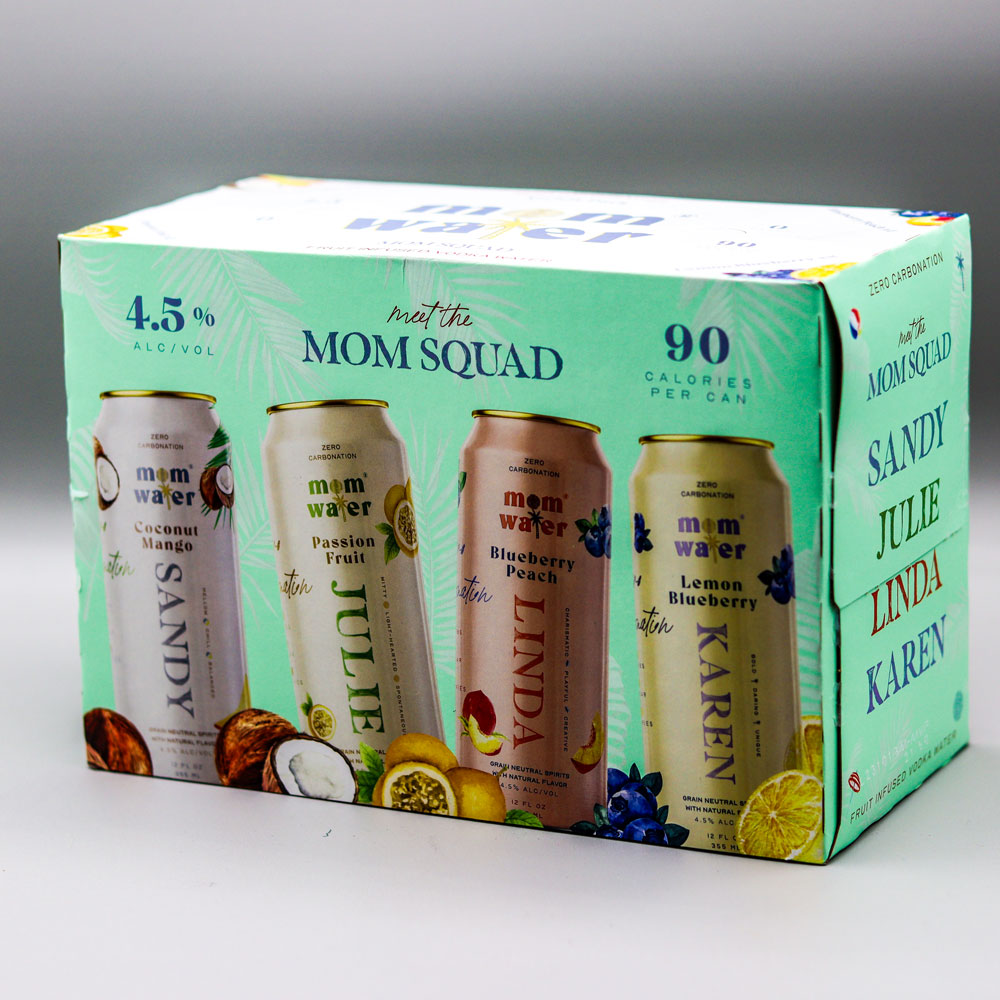 Mom Water Vodka and Water Variety Pack 12 FL. OZ. 8PK Cans