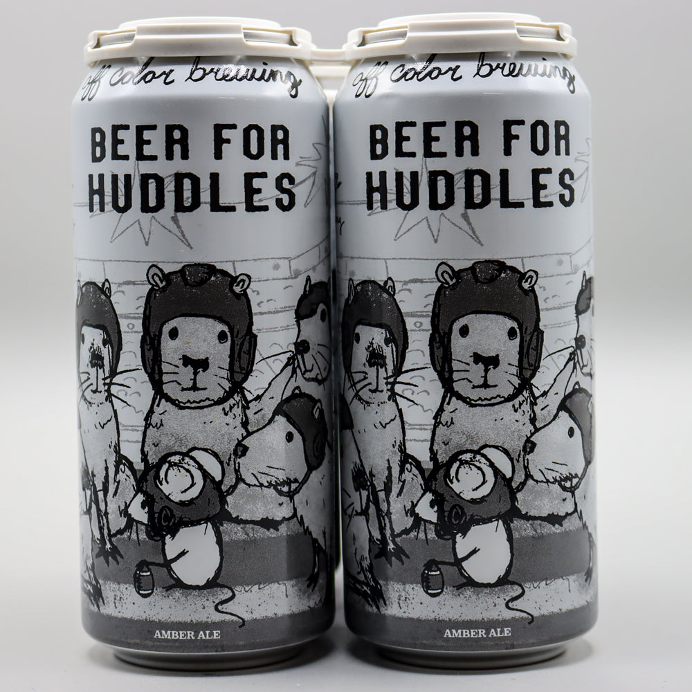 Off Color Beer For Huddles Amber Ale 16 FL. OZ. 4PK Cans