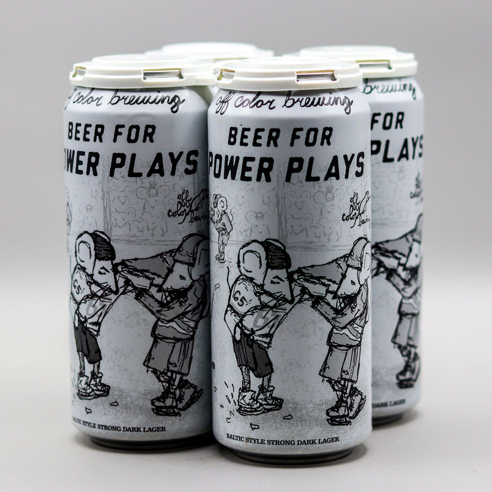 Off Color Beer For Power Plays Dark Lager 16 FL. OZ. 4PK Cans