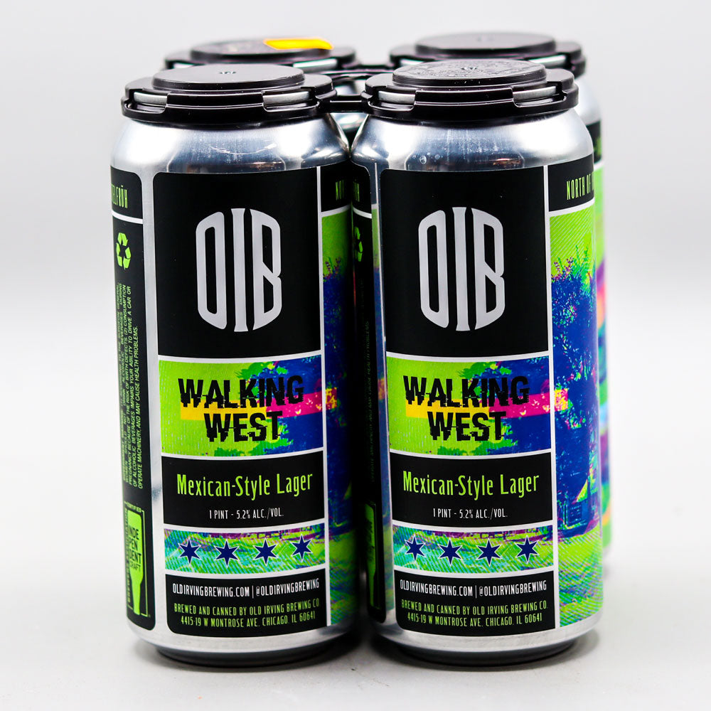 Old Irving Walking West Mexican Lager 16 FL. OZ. 4PK Cans