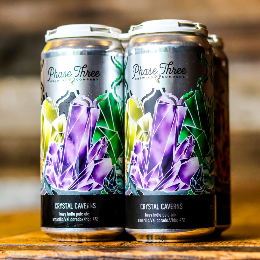 Phase Three Crystal Caverns Hazy IPA 16 FL. OZ. 4PK Cans