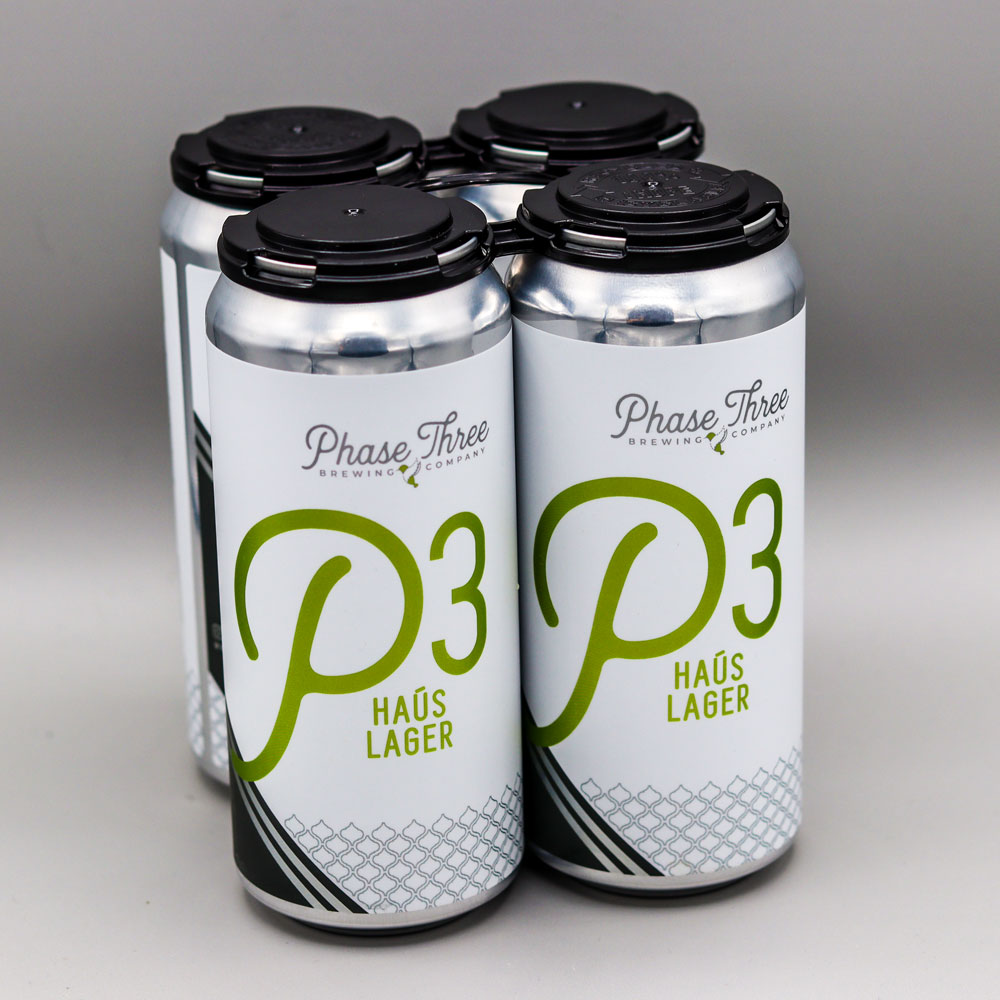 Phase Three P3 Haus Lager 16 FL. OZ. 4PK Cans