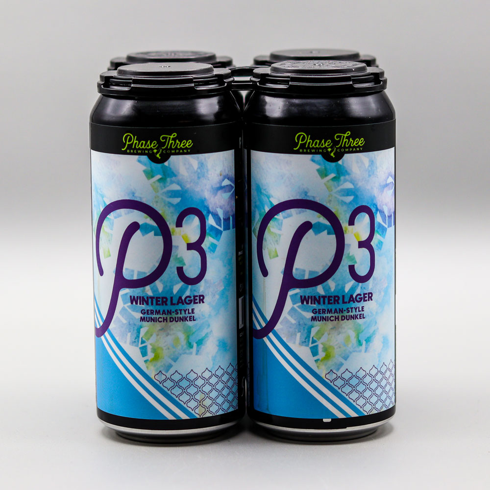 Phase Three P3 Winter Lager German-Style Munich Dunkel 16 FL. OZ. 4PK