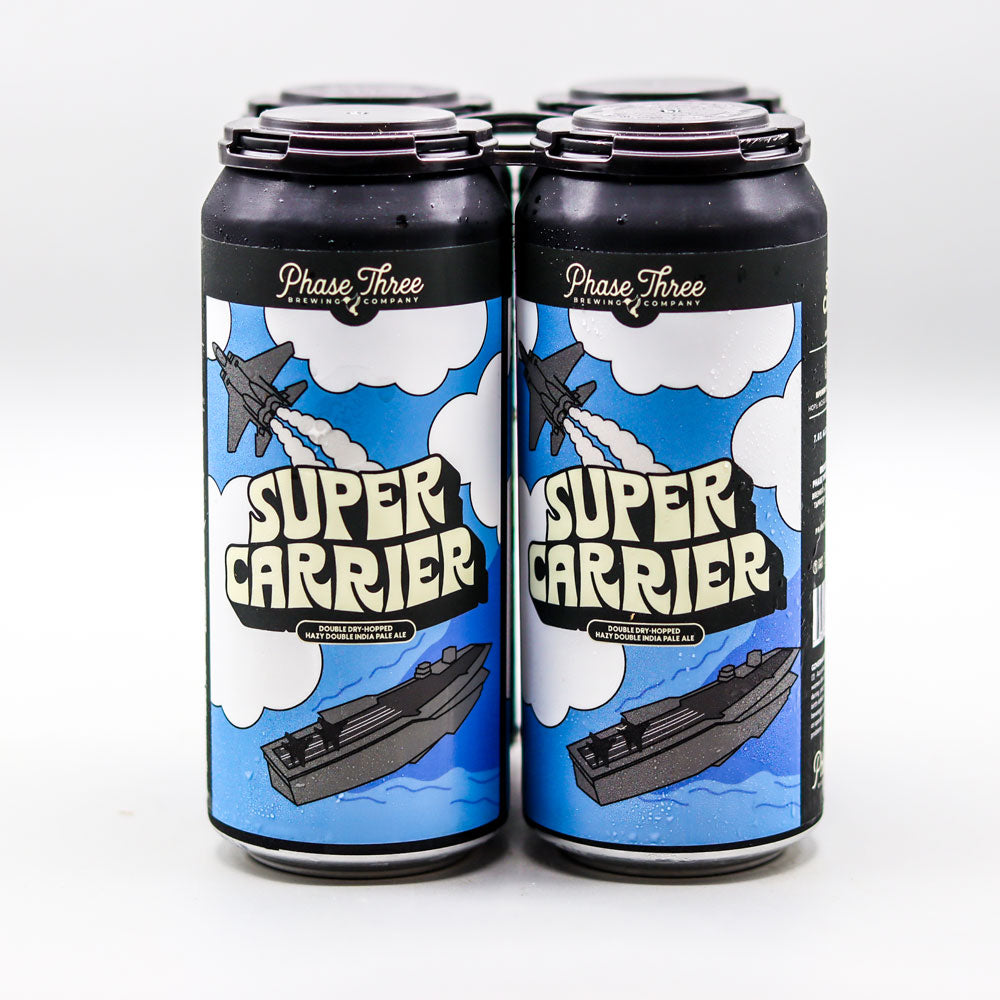 Phase Three Super Carrier DHD Hazy DIPA 16 FL. OZ. 4PK Cans