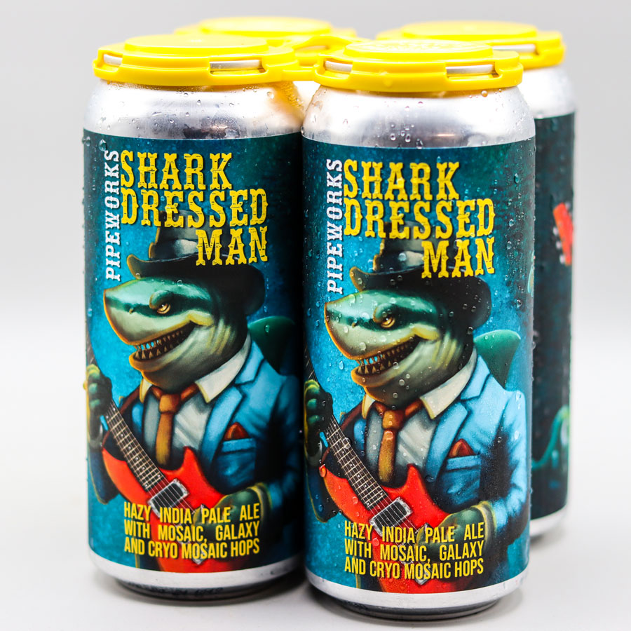 Pipeworks Shark Dressed Man Hazy IPA 16 FL. OZ. 4PK Cans