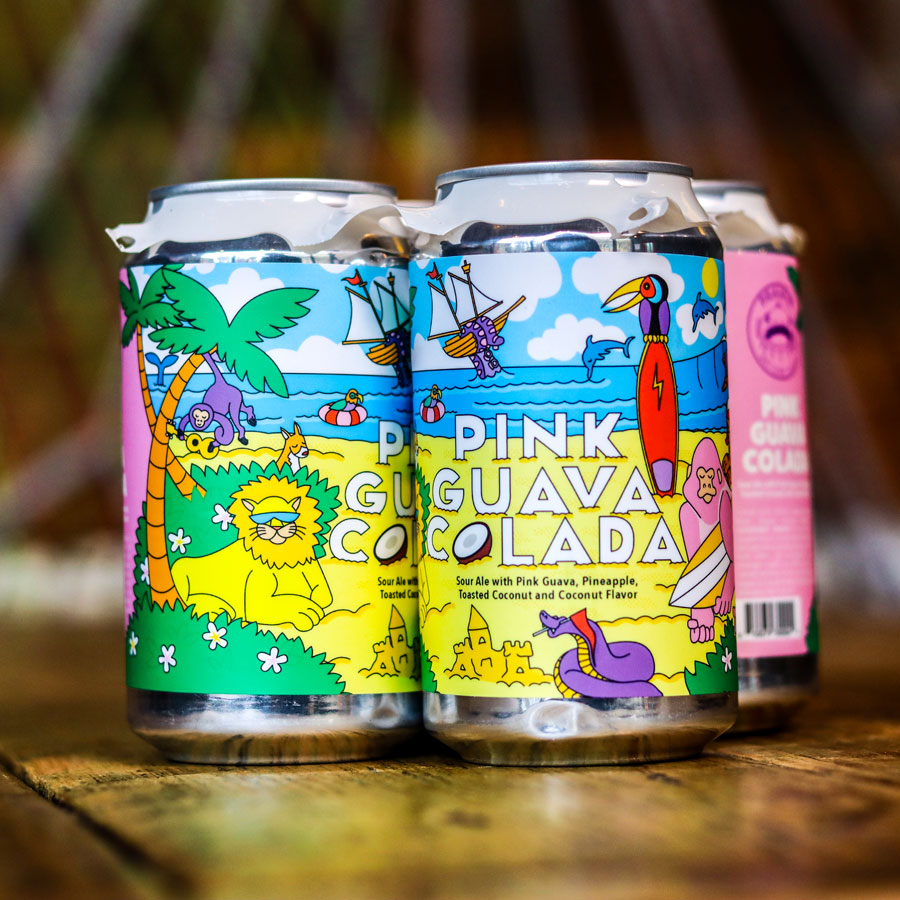 Prairie Pink Guava Colada Sour Ale 12 FL. OZ 4PK Cans