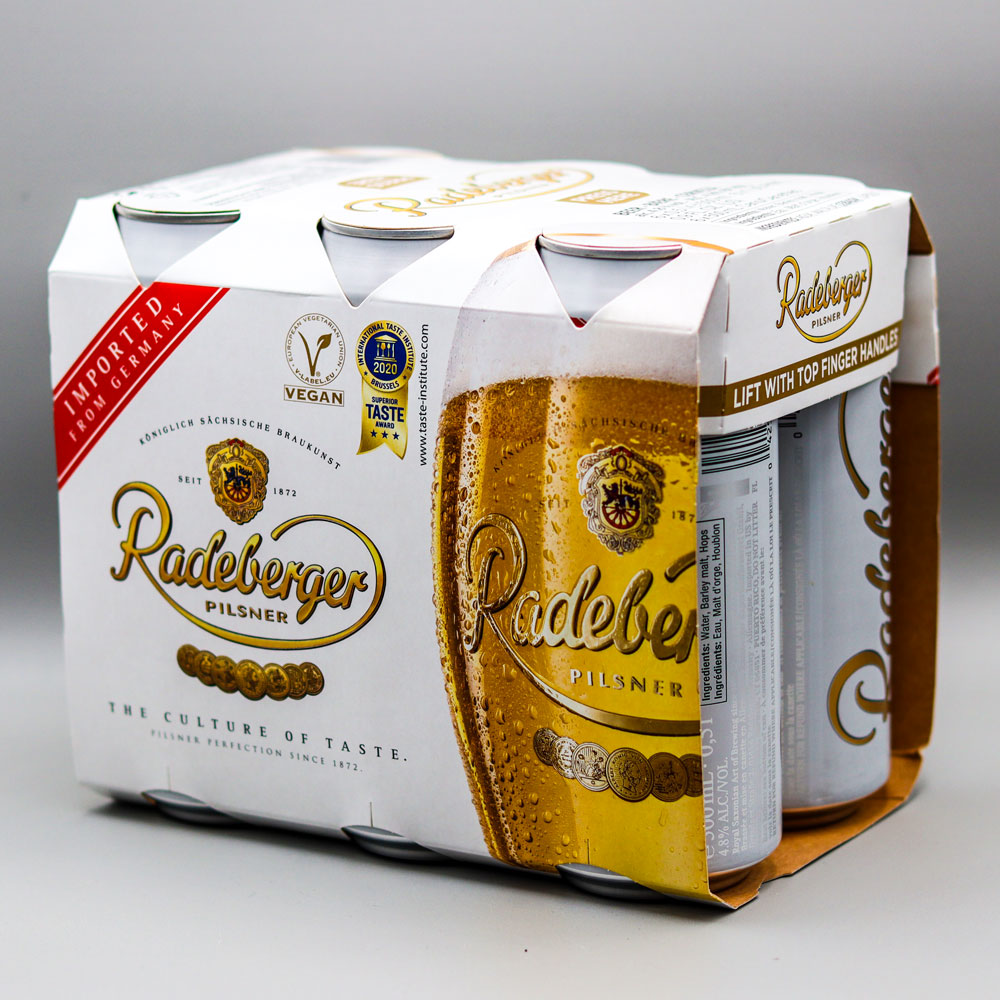 Radeberger Pilsner 16.9 FL. OZ. 6PK Cans