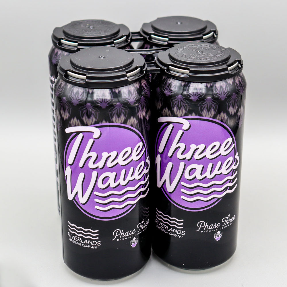 Riverlands Phase Three Three Waves Hazy DIPA 12 FL. OZ. 4PK Cans