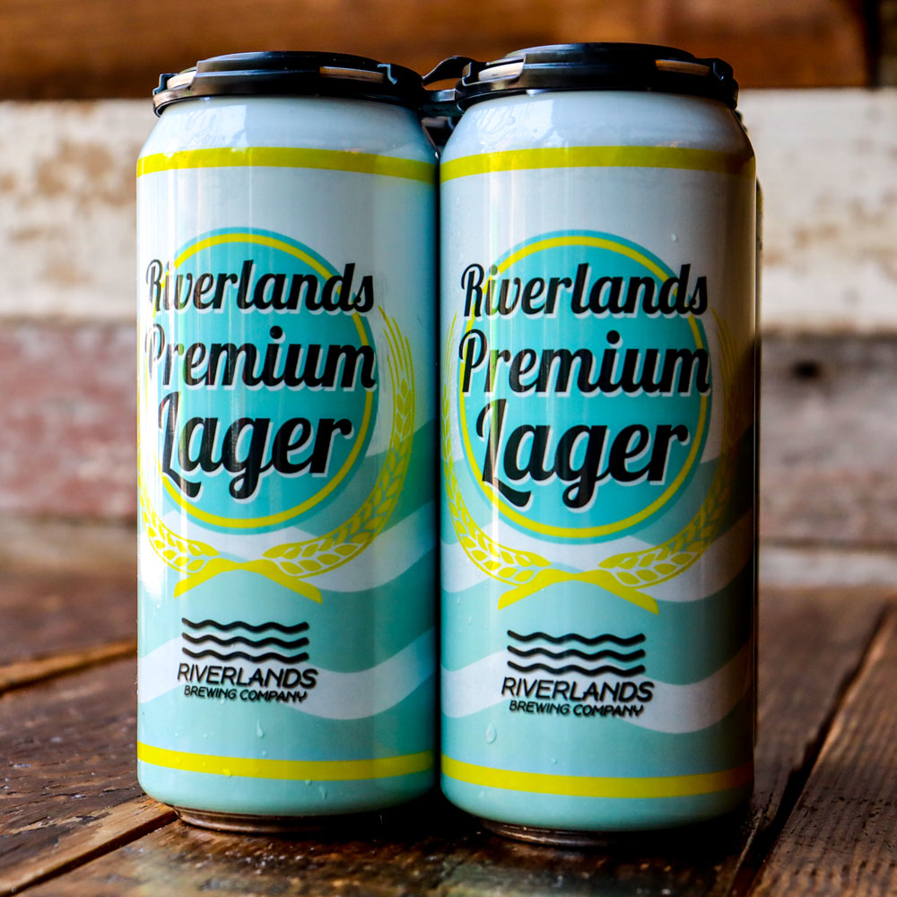 Riverlands Premium Lager 16 FL. OZ. 4PK Cans