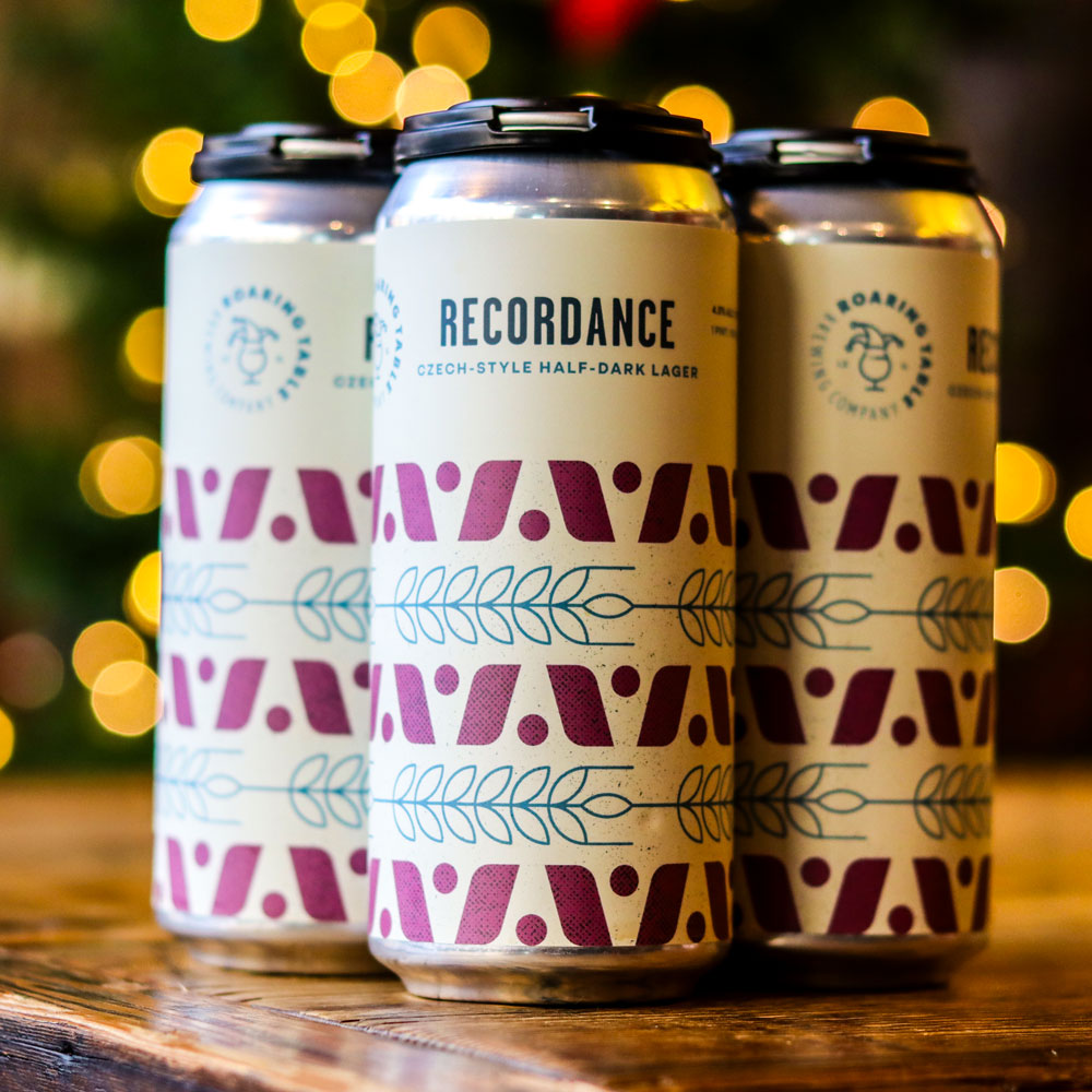 Roaring Table Recordance Czech-Style Half-Dark Lager 16 FL. OZ. 4PK Ca