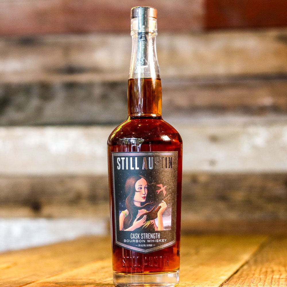 Still Austin Cask Strength Bourbon Whiskey 750ml.