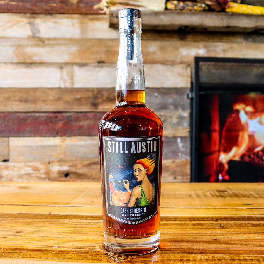 Still Austin Cask Strength Rye Whiskey 750ml.