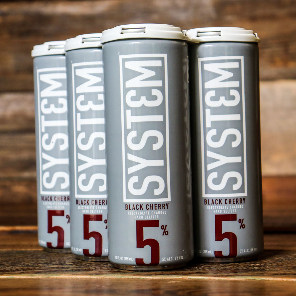 System Black Cherry Electrolyte Charged Hard Seltzer 12 FL. OZ. 6PK Ca