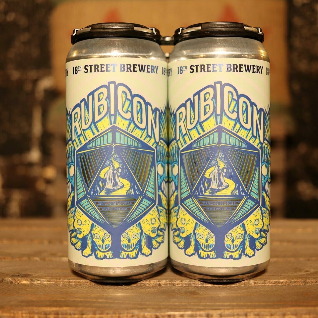 18th Street Rubicon West Coast IPA 16 FL. OZ. 4PK Cans