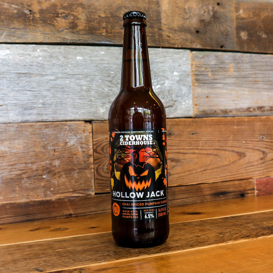 2 Towns Hallow Jack Chai Spiced Pumpkin Hard Cider 500ml