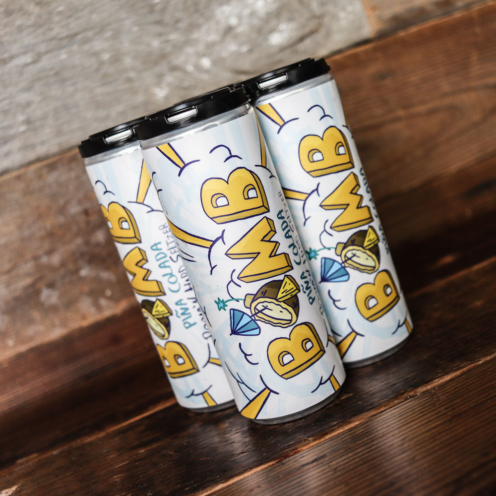 The Brewing Project BOMB Pina Colada Hard Seltzer 12 FL. OZ. 4PK Cans