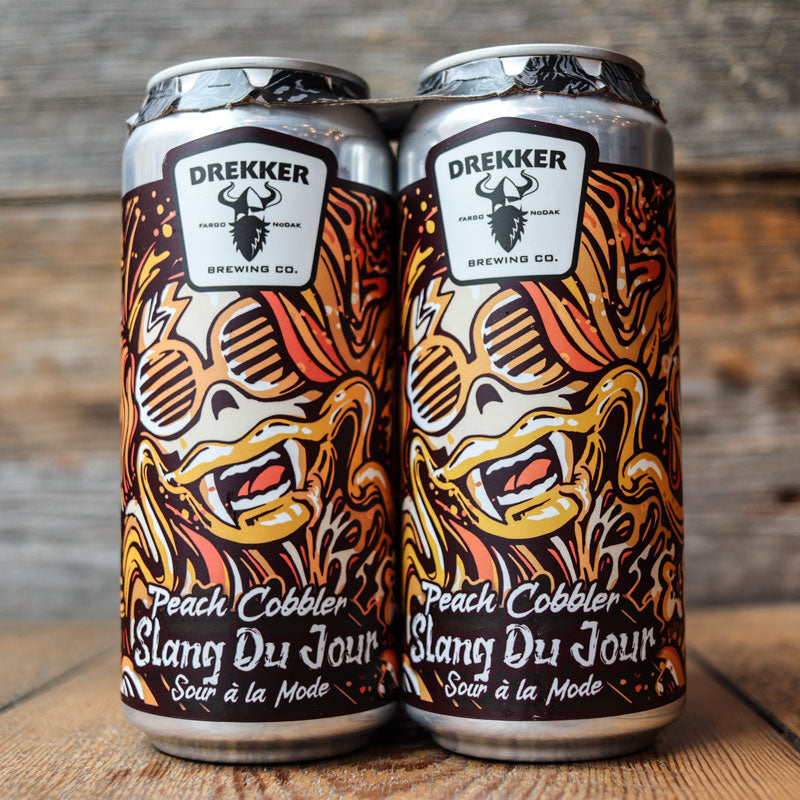 Drekker Peach Cobbler Slang Du Jour Sour Ale 16 FL. OZ. 4PK Cans