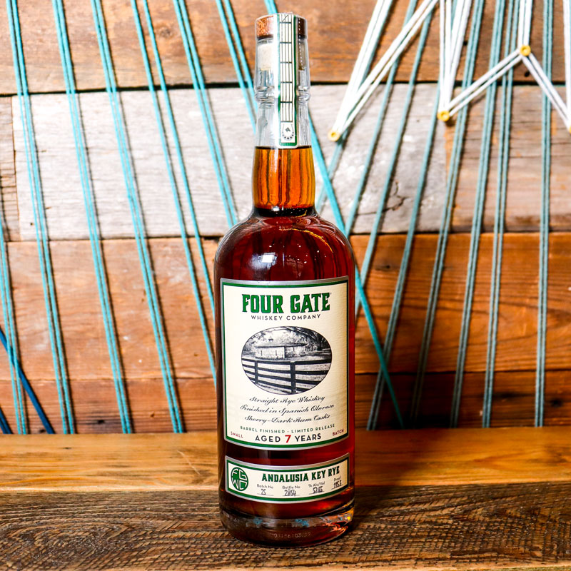 Four Gate Andalusia Key Finished Rye Whiskey 750ml.
