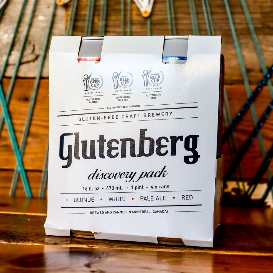 Glutenberg Discovery Pack Gluten-Free Blonde, White, Pale and Red 16 F