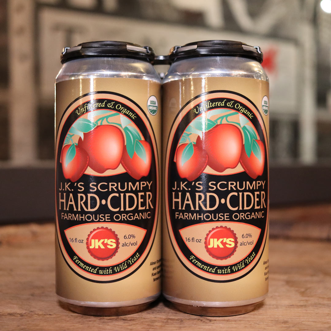 JK Scrumpy Organic Farmhouse Cider 16 FL. OZ. 4PK Cans