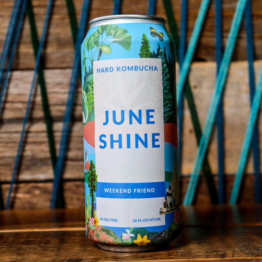 June Shine Hard Kombucha Weekend Friend 16 FL. OZ. Can