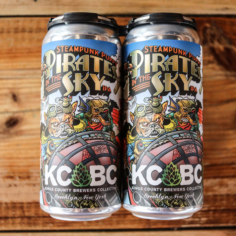 KCBC Steampunk Puppy Pirates In The Sky IPA 16 FL. OZ. 4PK Cans