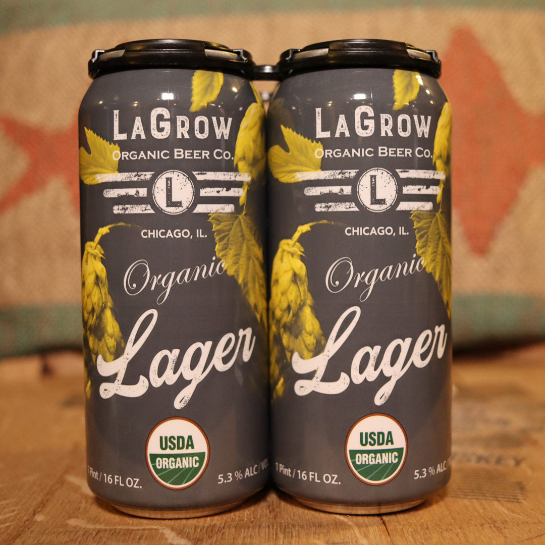 LaGrow Organic Lager 16 FL. OZ. 4 PK Cans